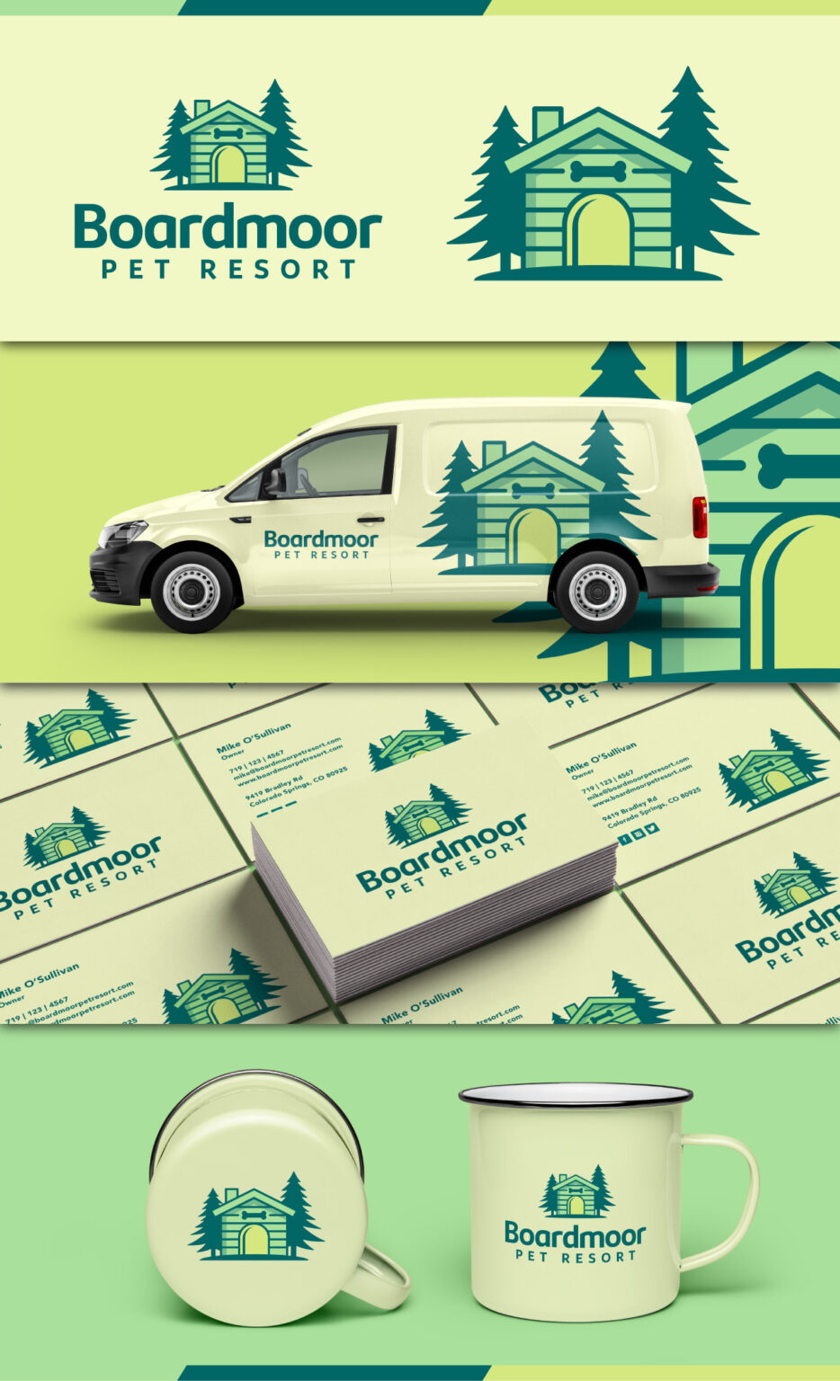 Dog Boarding Logo Design - Hi-five Design