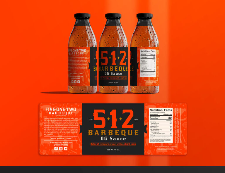 Texas BBQ Sauce Label Design - Hi-five Design